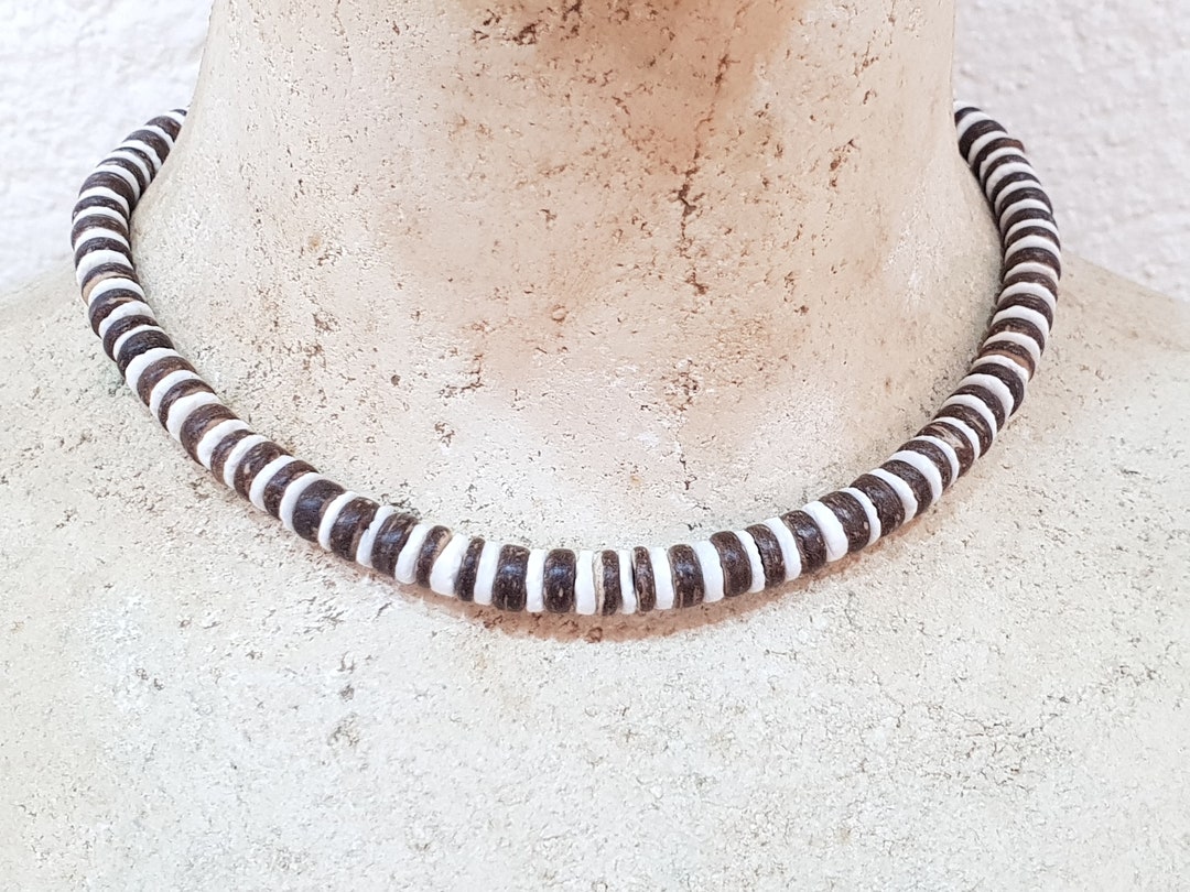 Surfer Jewelry for Men With Puka Shells Coconut Beads, High-quality ...