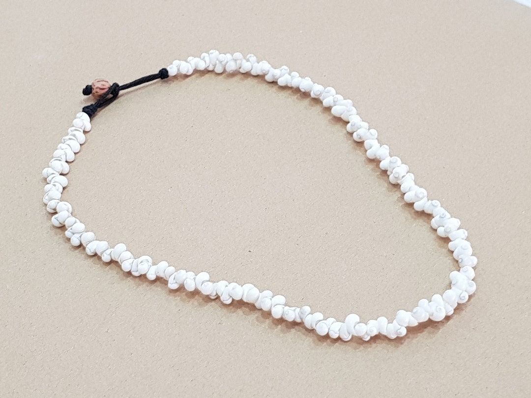 Hawaiian Shell 6 Mm Shell Surfer Necklace 42 Cm Made of Real Shells ...