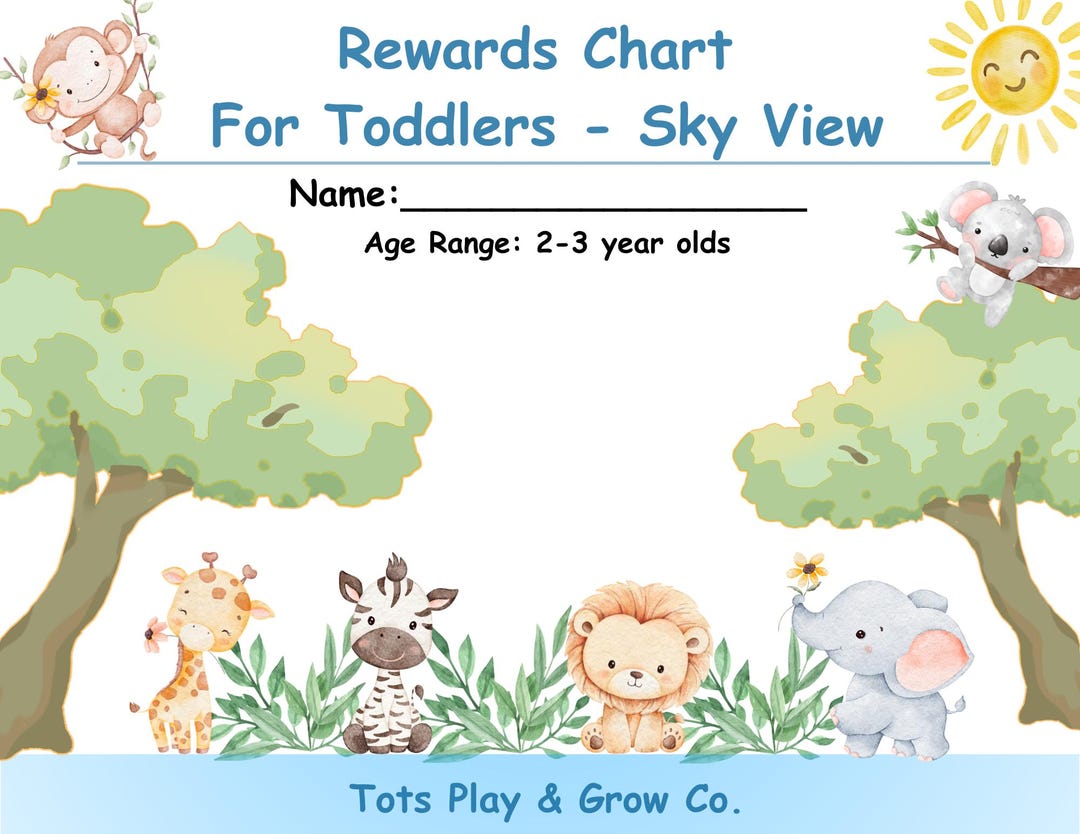 Reward Chart for Toddlers | Printable Toddler Reward Chart | Behavior ...