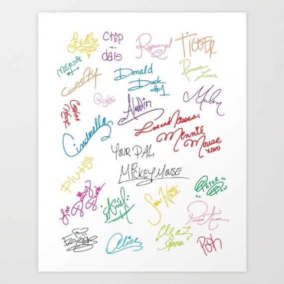 Disney Characters Autographs List A Complete Guide To Disney World