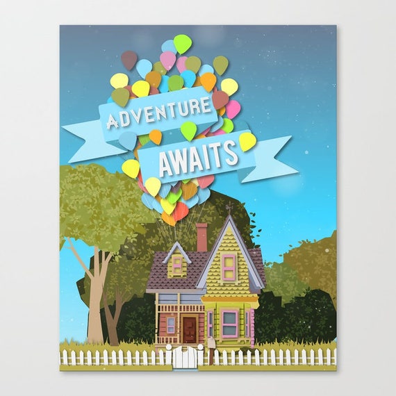 adventure awaits with balloons .. pixar disney up house.... | Etsy adventure awaits with balloons .. pixar disney up house.... | Etsy
