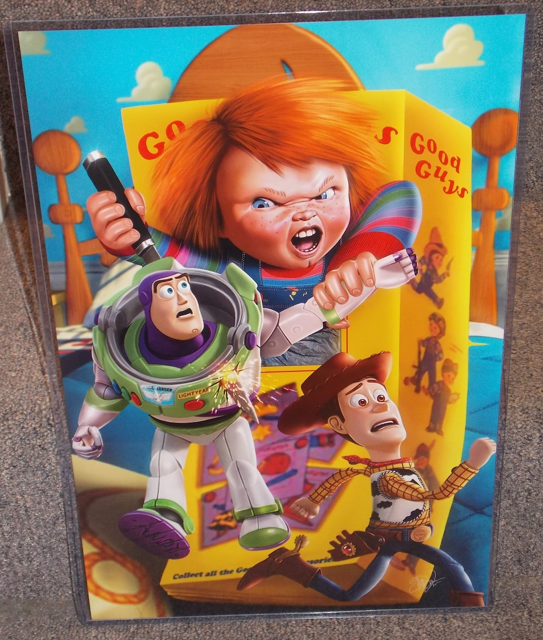 Chucky Vs Buzz Lightyear & Woody Glossy Art Print 11 X 17 in Hard ...