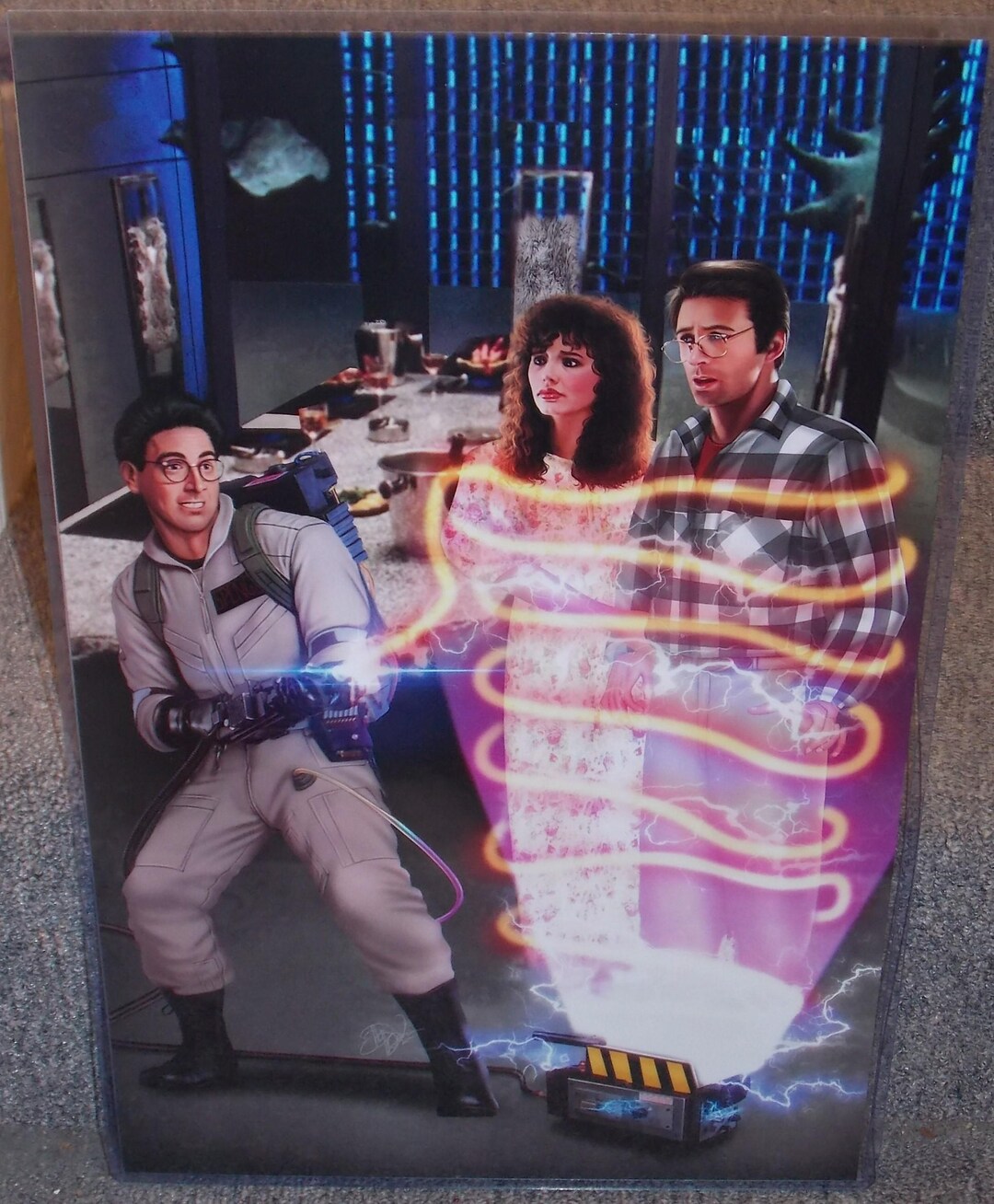 Ghostbusters Egon Vs Beetlejuice Couple Glossy Art Print 11 X 17 in ...