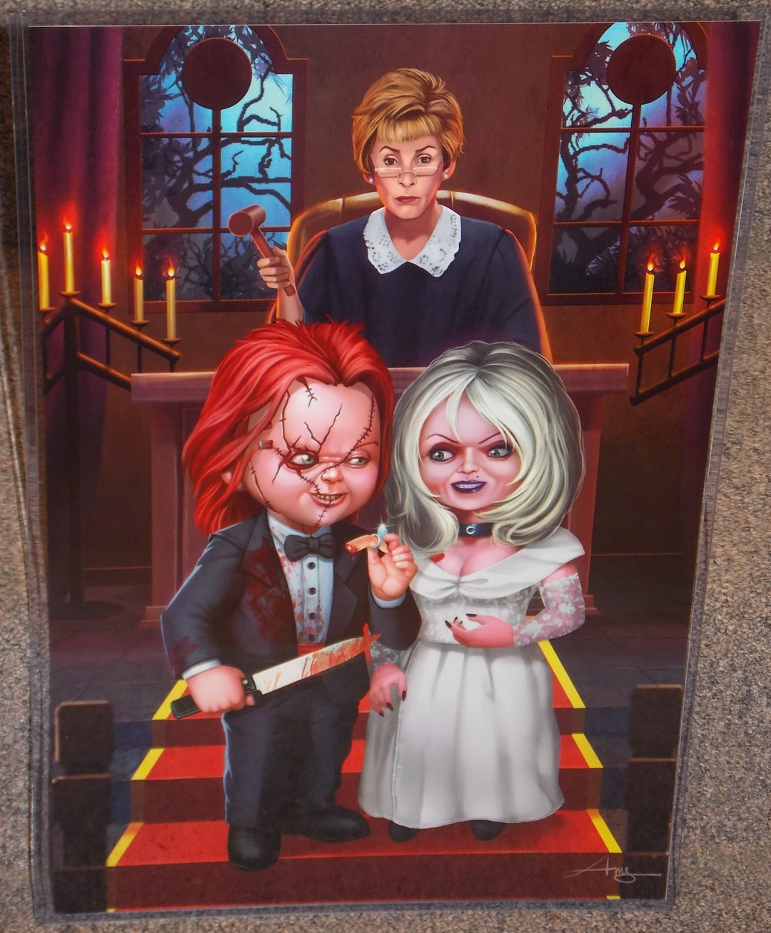 Chucky & the Bride Getting Married by Justice of the Peace Judge Judy ...