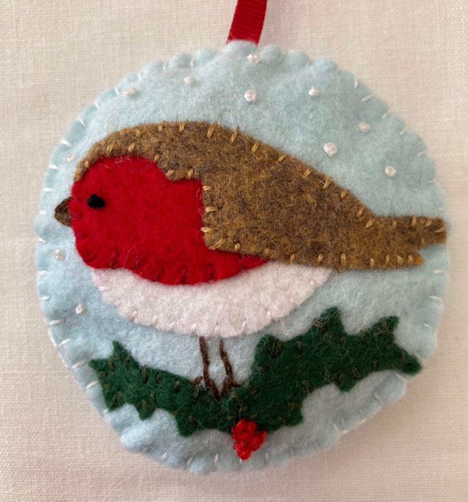 Robin Felt Christmas Decoration Pattern and Tutorial PDF - Etsy