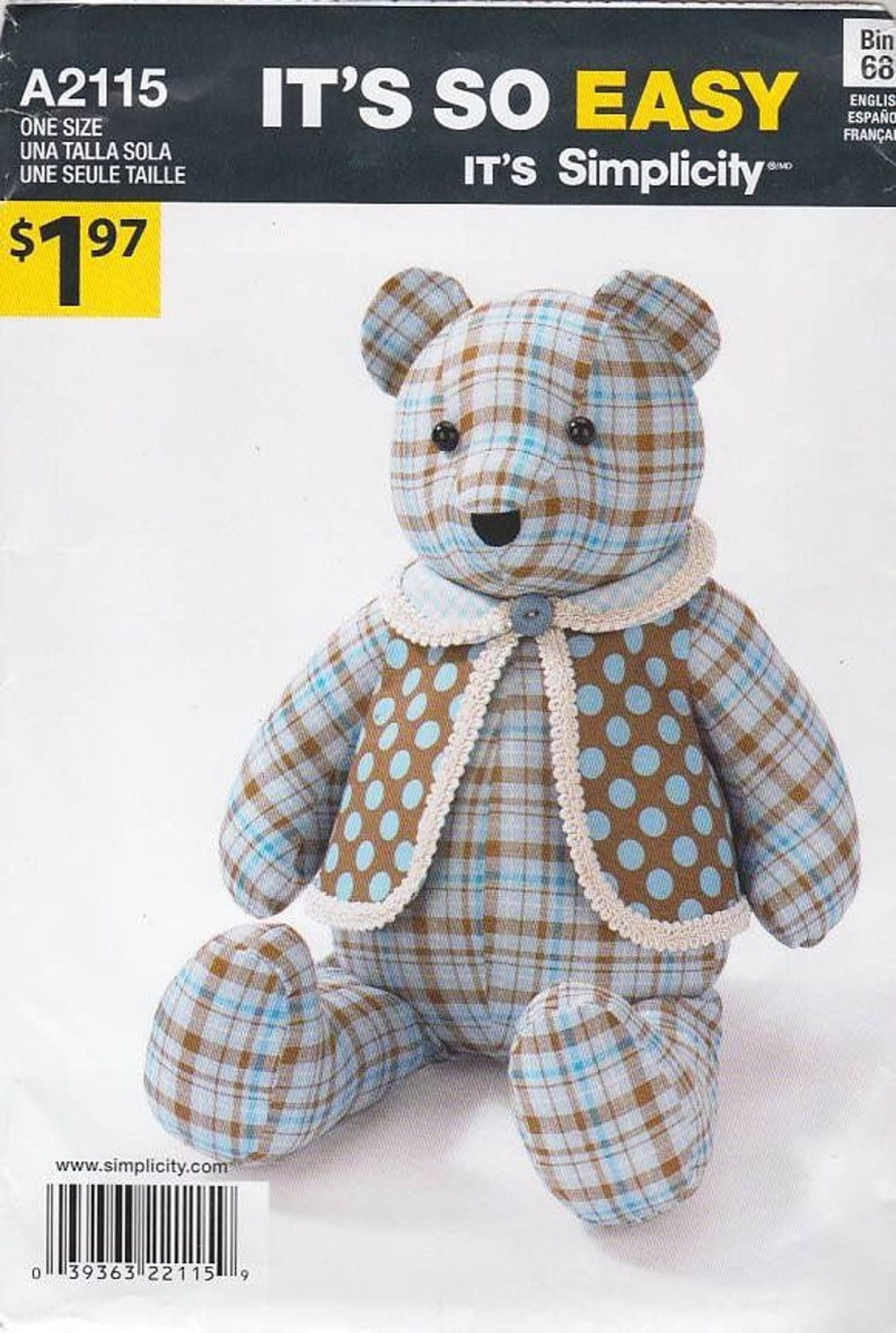 PDF 18 Inch Memory Bear Pattern and Instructions RARE - Etsy