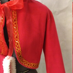 Christmas Elf Jacket Short Elf Coat Crop Elf Jacket Elf Bolero Jacket ...