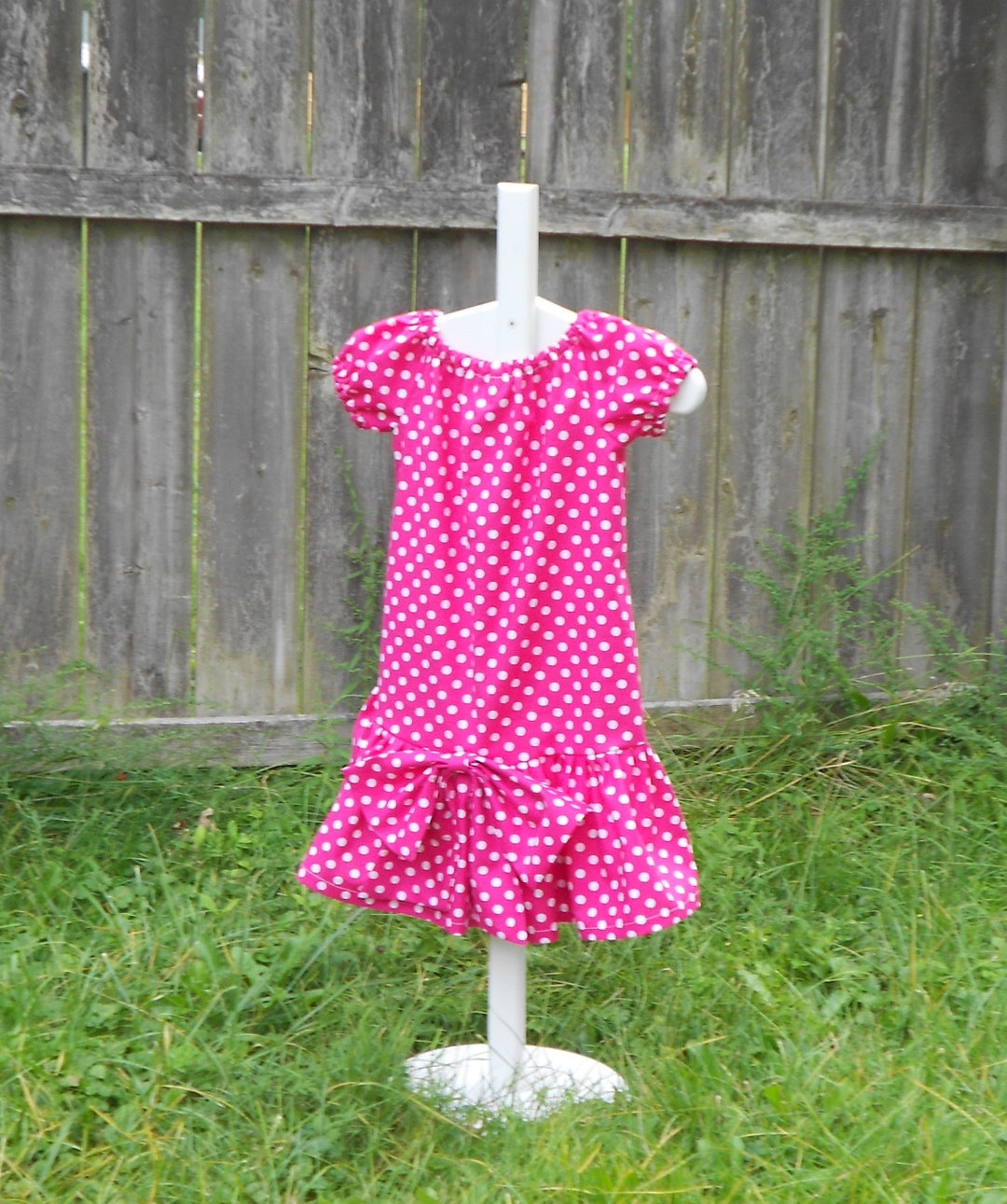 Girls Pink Polka Dot Dress - Sally Brown Costume - Girls Dress up Dress ...