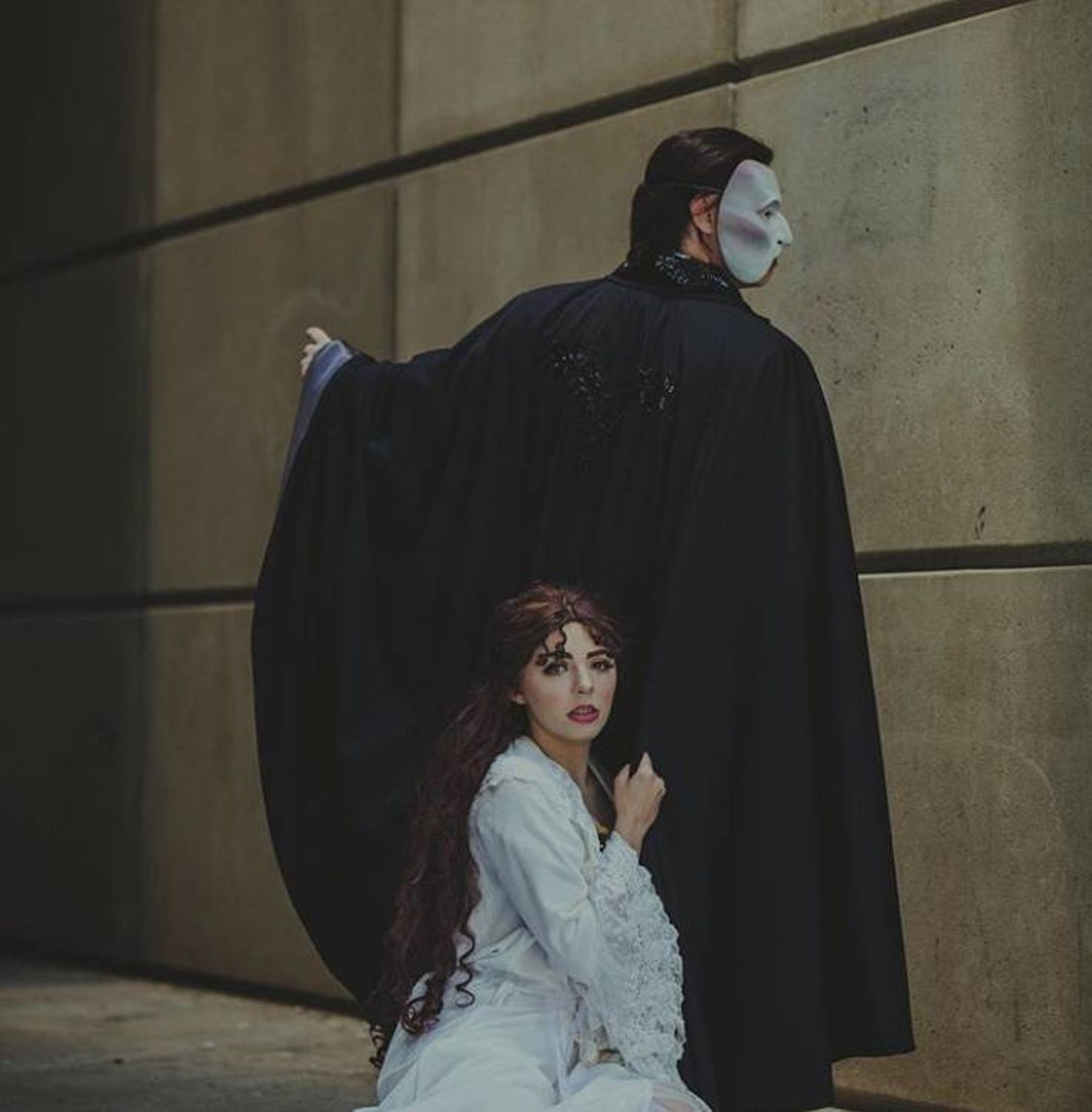 Phantom of the Opera Cloak Mens Wedding Cloak Evening Cloak Renaissance ...