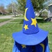 Children's or Adult Wizard Costume - Wizard Cloak and Hat - Blue ...