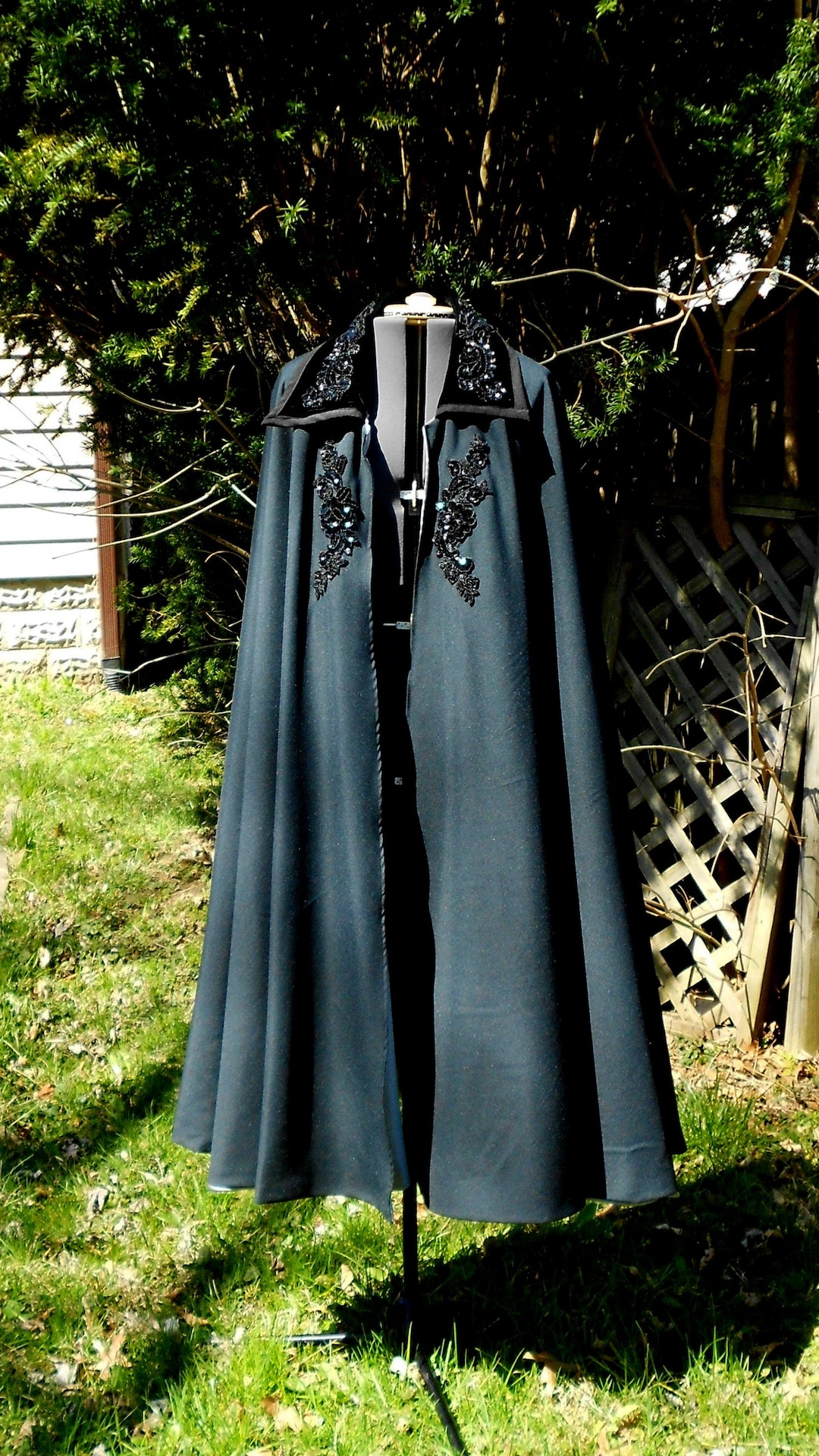 Phantom Opera Cloak - Mens Wedding Cloak - Evening Cloak - Renaissance ...
