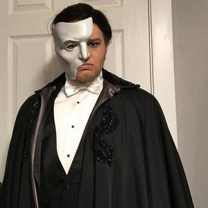 Phantom Opera Cloak - Mens Wedding Cloak - Evening Cloak - Renaissance ...