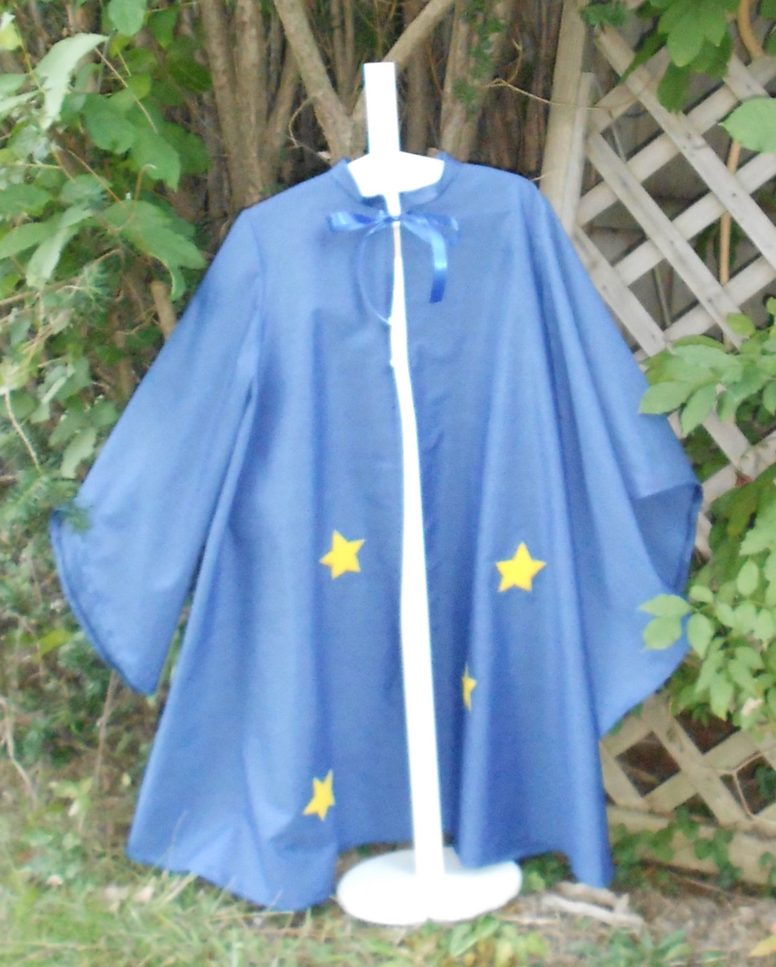 Children's or Adult Wizard Costume - Wizard Cloak and Hat - Blue ...