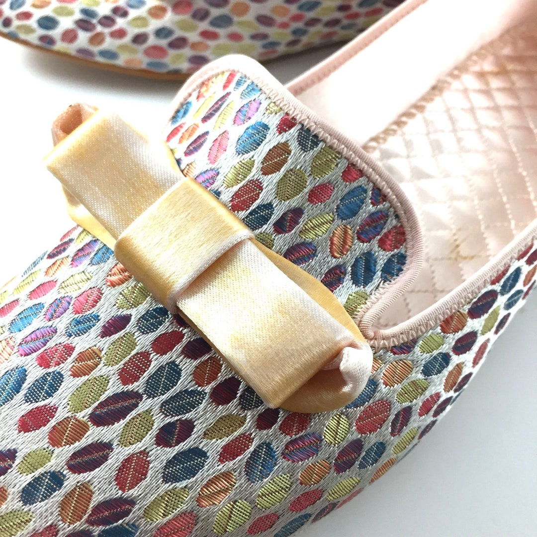 Womens Fancy Pink Slippers Daniel Green Multicolor Size B65 Photo Props Theater Costume USA Mint ...