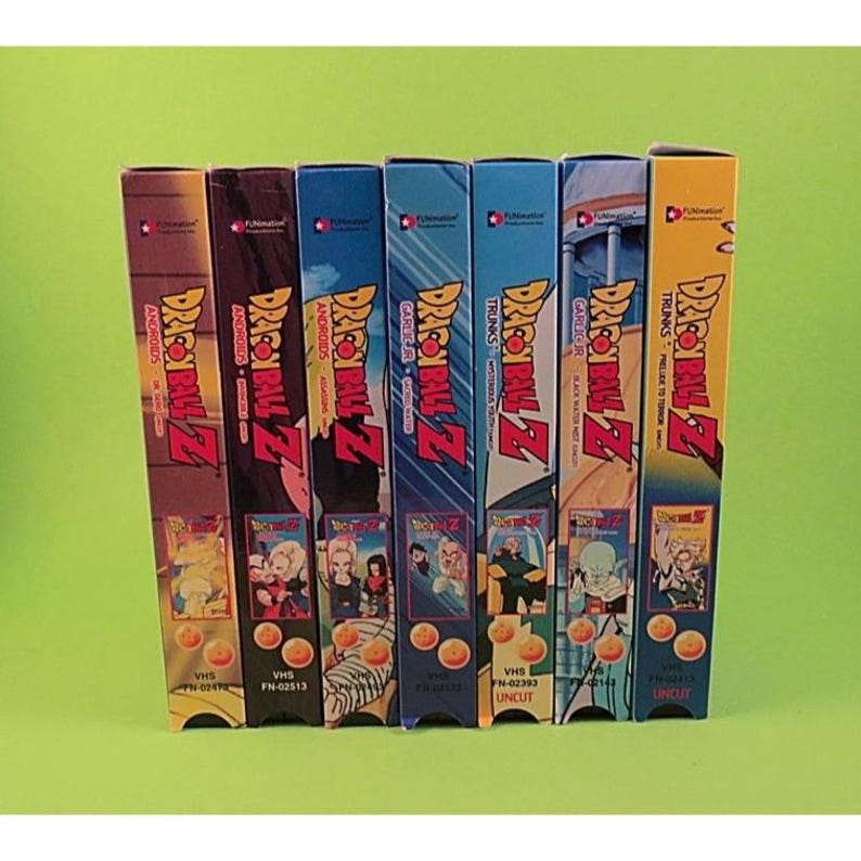 6 Dragon Ball Z VHS Uncut Funimation Garlic Jr Androids Trunks - Etsy