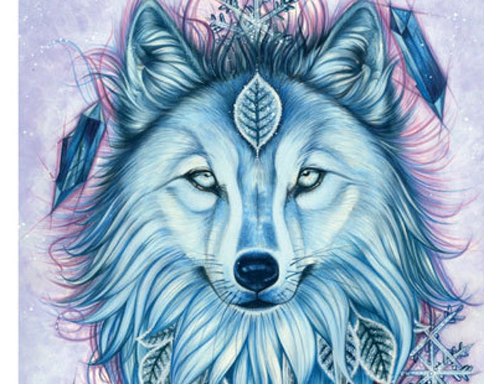 Wolf Art, Winter Wolf, Wolf Gift, Wolf Symbolism, Framed Wolf Print ...