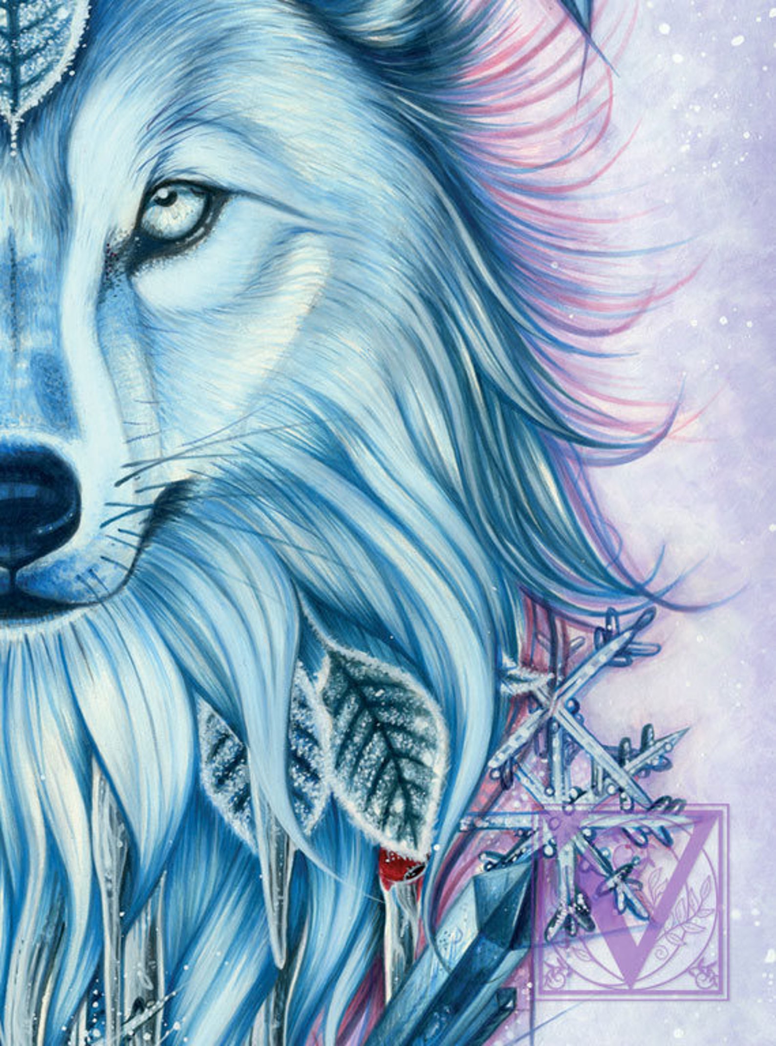 Wolf Art Winter Wolf Wolf Gift Wolf Symbolism Framed Wolf - Etsy UK