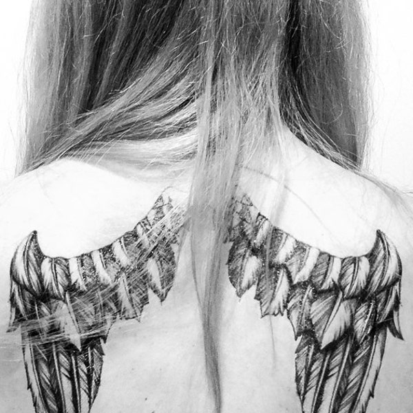Angel Wing Tattoo - Etsy