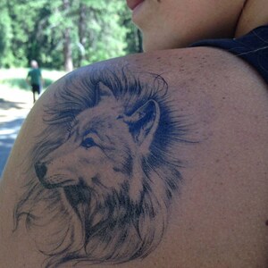 Wolf Temporary Tattoo Wolf Tattoo Arctic Wolf Temporary - Etsy