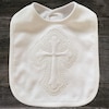 Baptism Bib, Embroidered Baptism Bib, Christening Bib, Baptism Gift ...