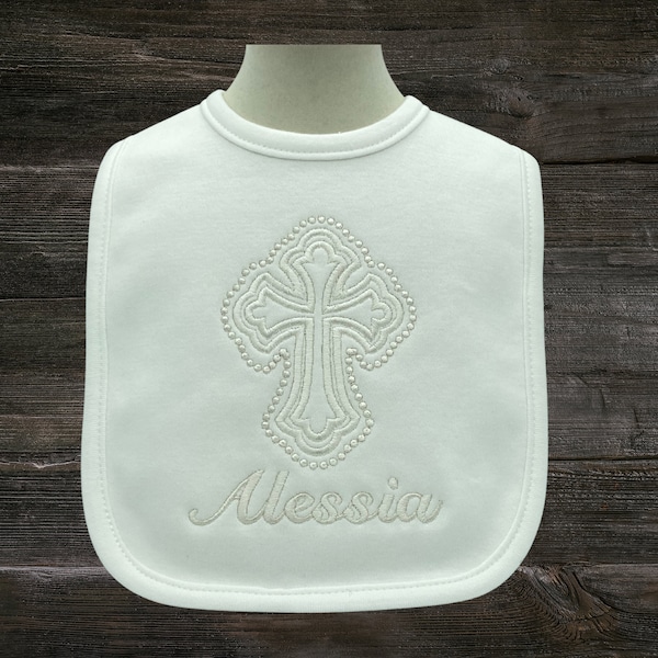Christening Bib - Etsy