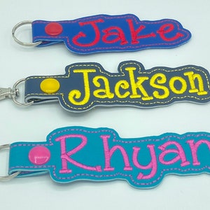 Kids Keychain, Personalized Keychain, Personalized Bag Tag, Kids Bag ...