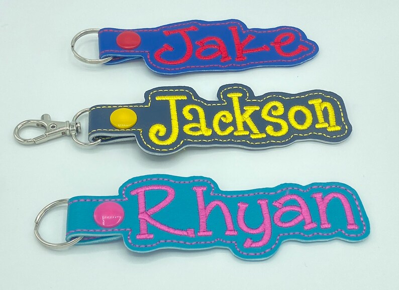Kids Keychain Personalized Keychain Personalized Bag Tag - Etsy
