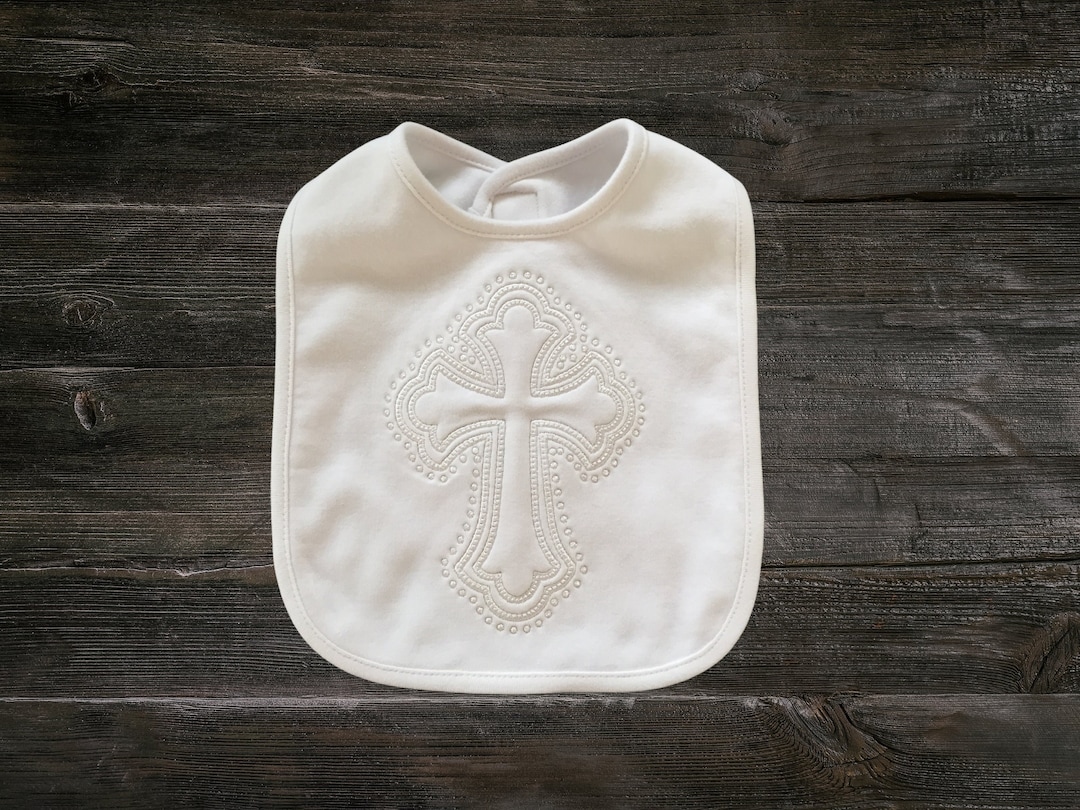 Baby Baptism Bib, Baptism Bib, Christening Bib, Christening Keepsake ...