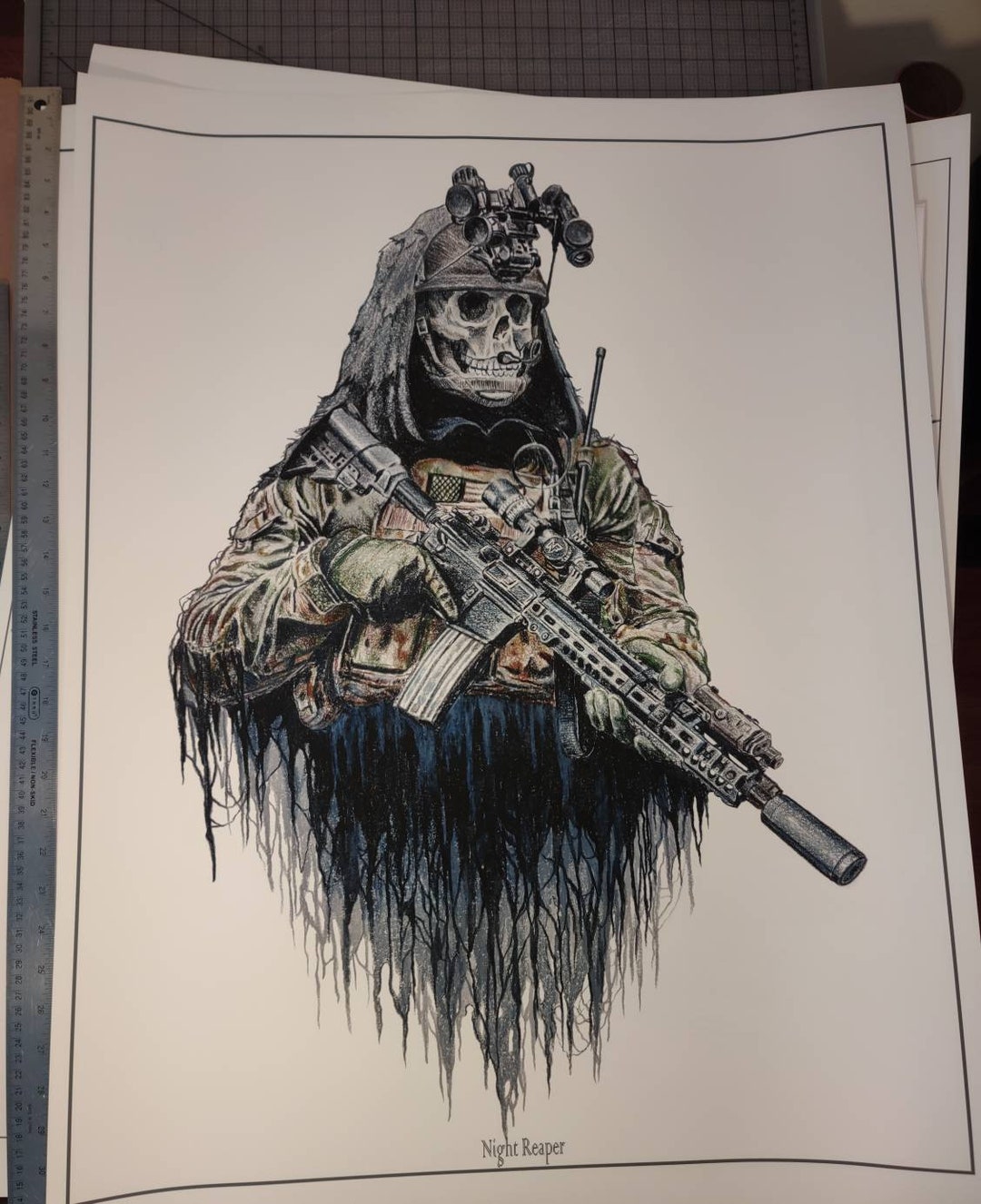 Night Reaper 24x30 - Etsy