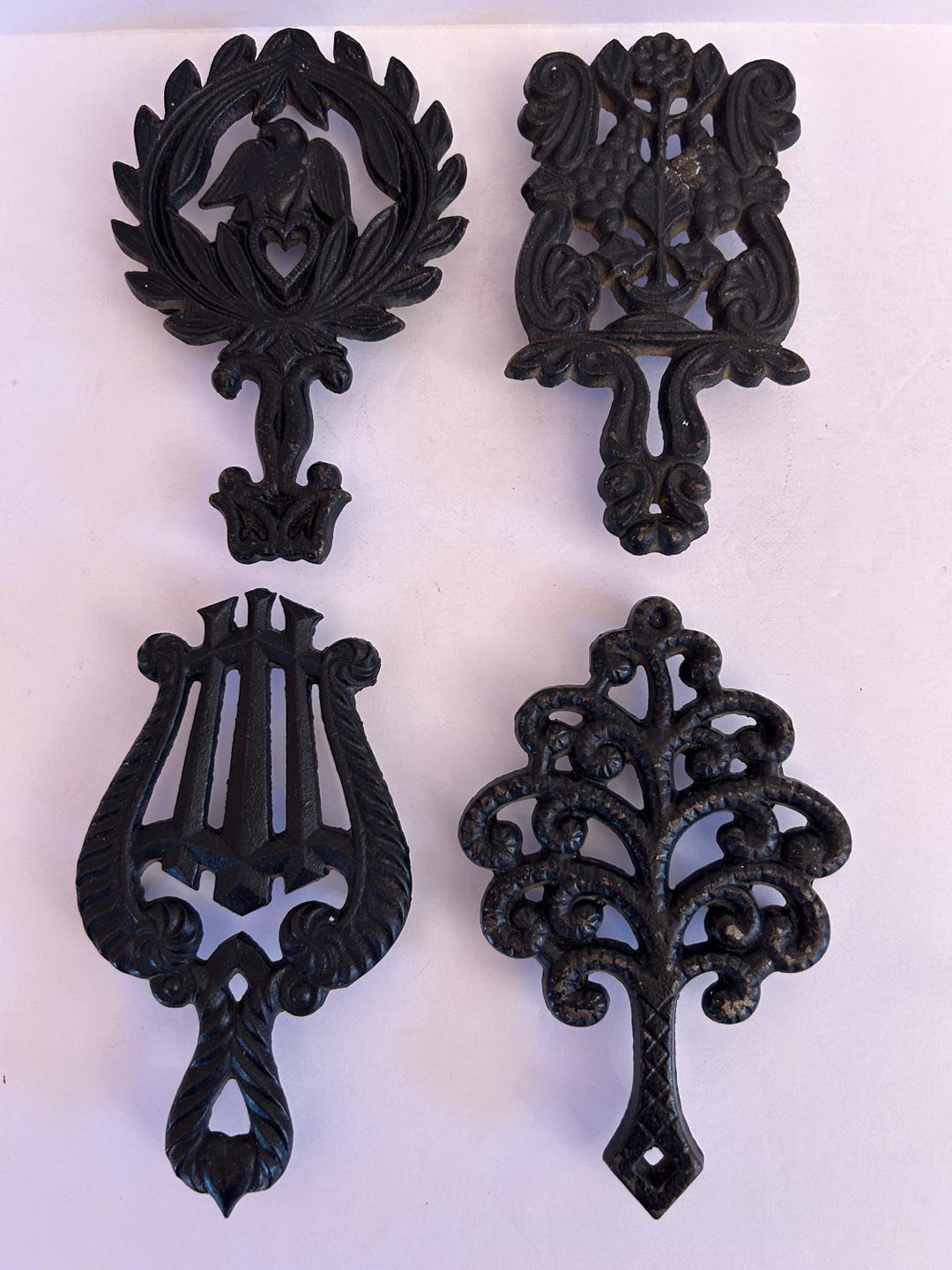 Decorative Castiron Mini Trivet Set of 4 - Etsy