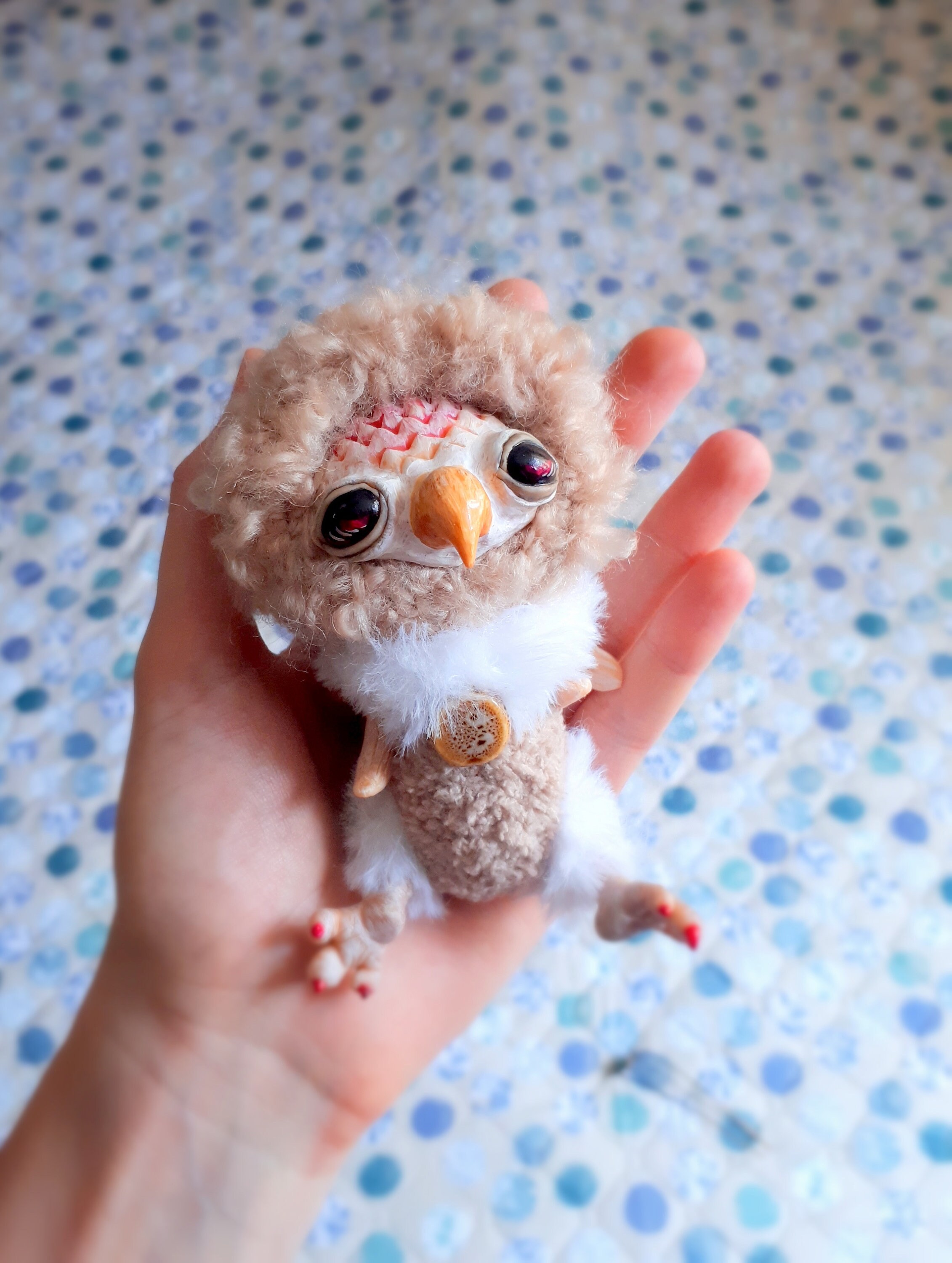 Beige Griffin Griffin toy Handmade Plush Fantasy Stuffed | Etsy