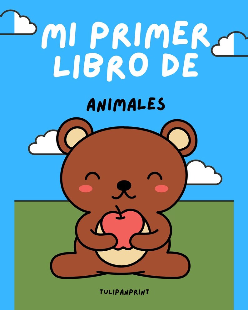 Animal Coloring Book PDF | Printable Preschool Activity Pages | Instant ...