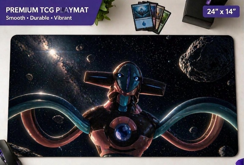 Deoxys Pokemon Playmat With Zones or No Zones, Gaming Mousepad, TCG Mat ...