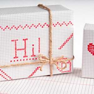 Lined & Graph Paper Gift Wrap - Etsy