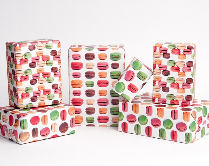 Macaron Gift Wrap - Etsy