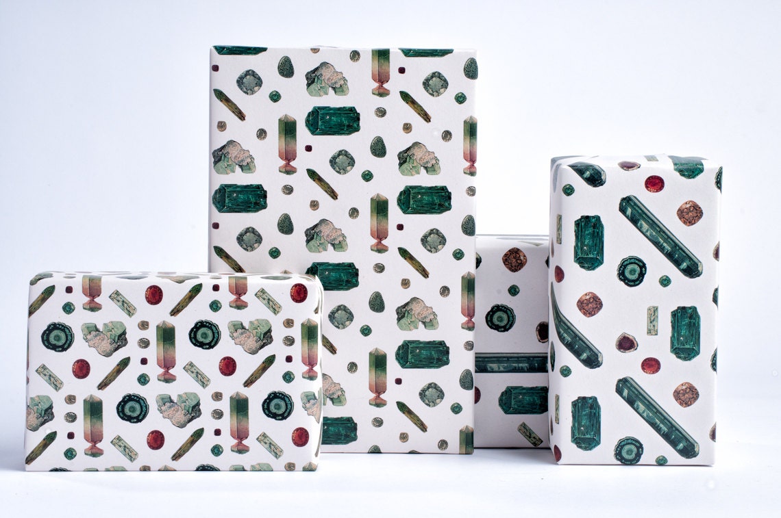 Gem Wrapping Paper - Etsy