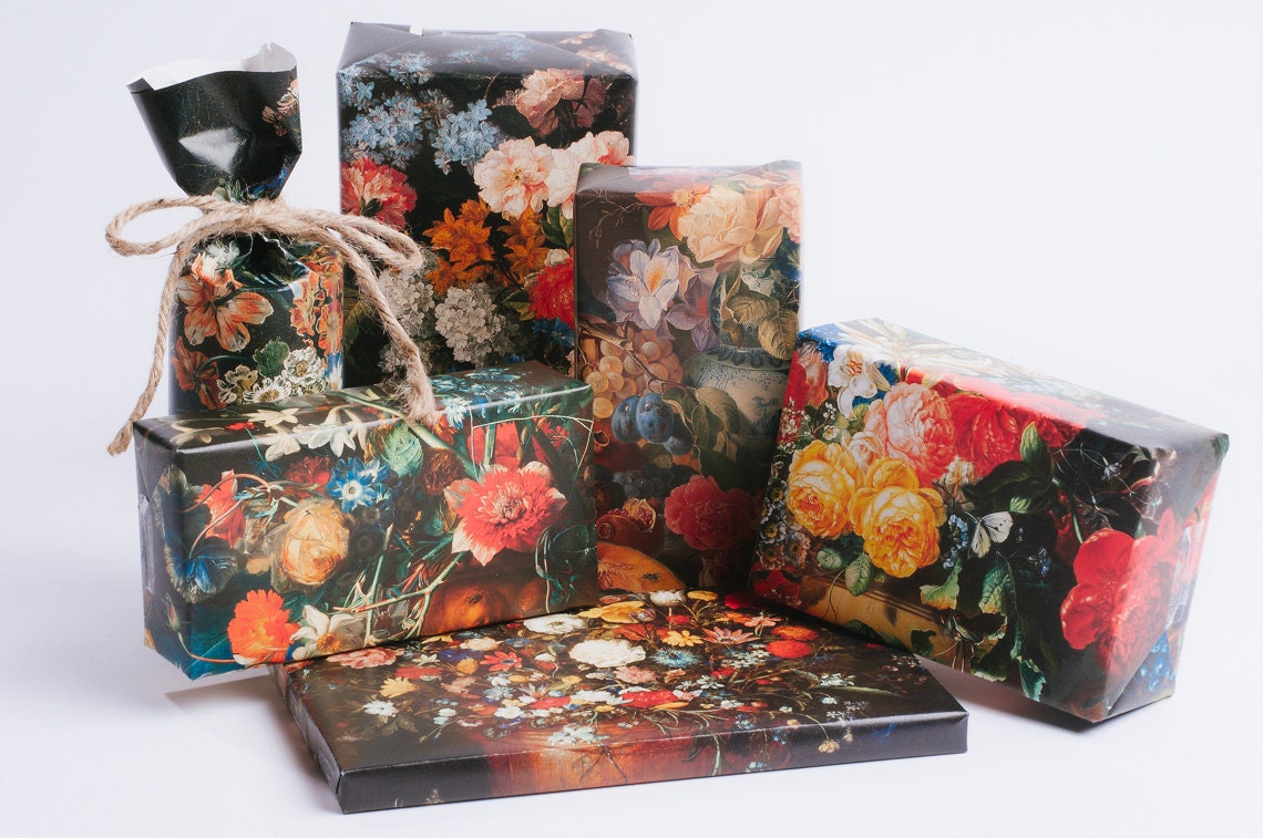Dutch Still Life Wrapping Paper - Etsy