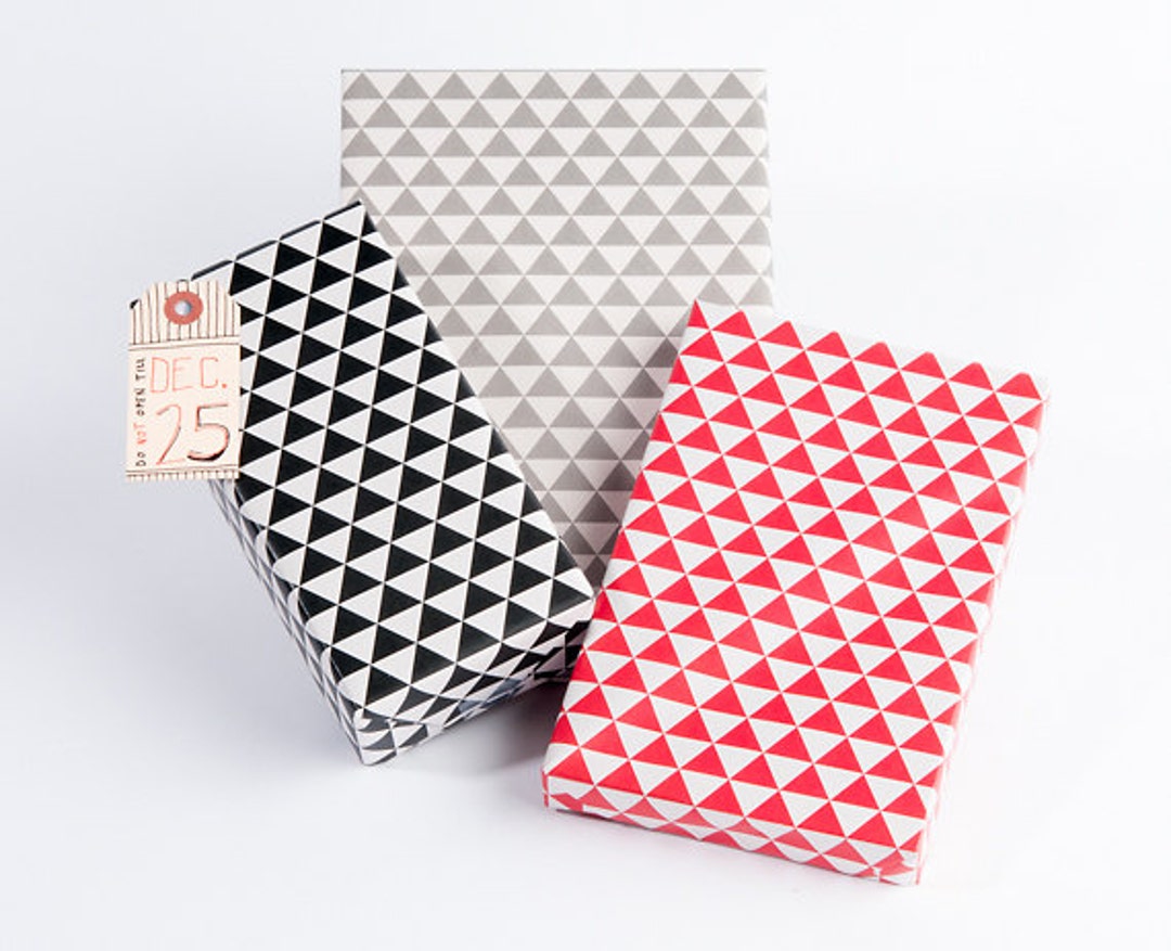 Triangular Print Wrapping Paper - Etsy
