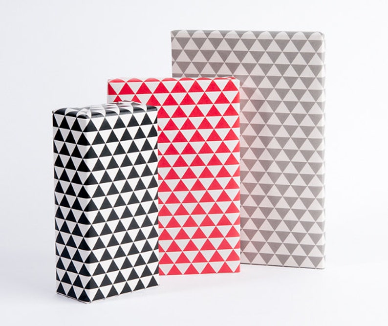 Triangular Print Wrapping Paper | Etsy