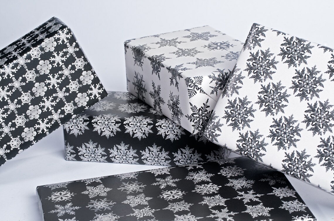 Snowflake Wrapping Paper - Etsy