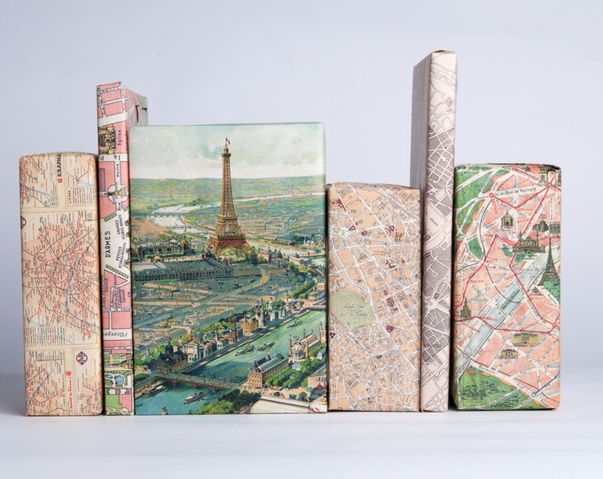 Paris Maps Gift Wrap / 12 Sheets - Etsy