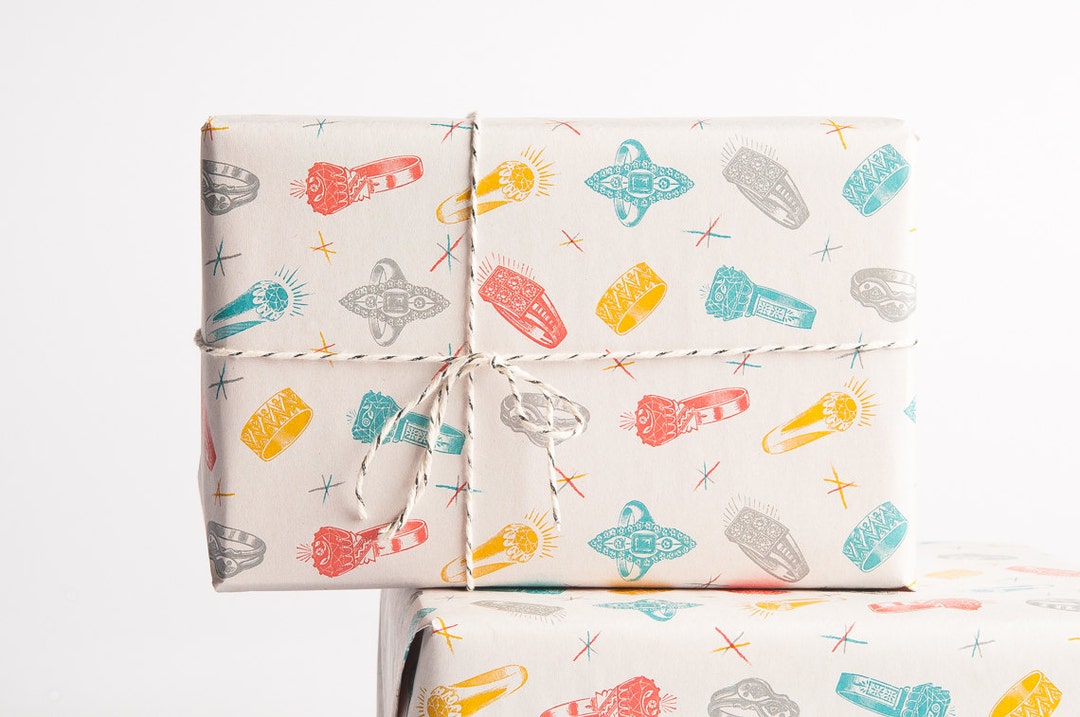 Diamond Ring Wrapping Paper - Etsy