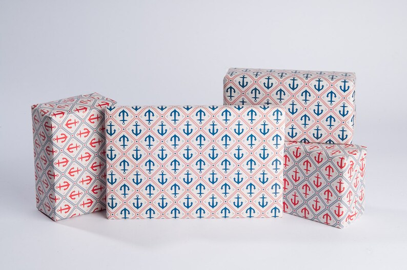 Anchor Wrapping Paper | Etsy