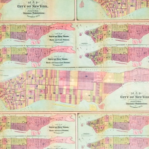 NYC Vintage Map Gift Wrap - Etsy