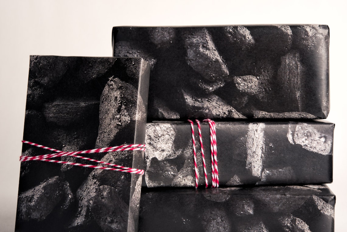 Coal Wrapping Paper / 12 Sheets | Etsy