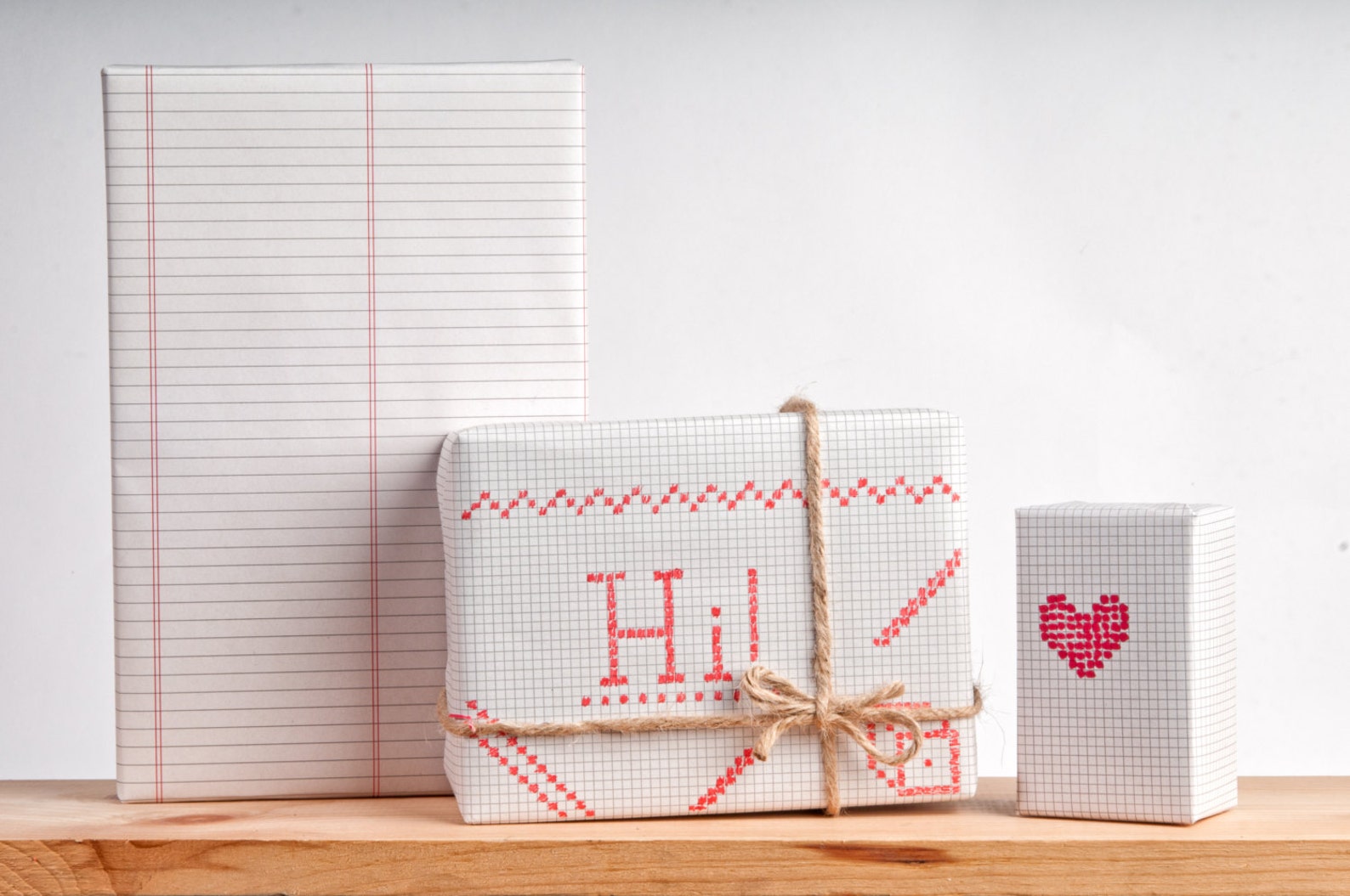 Lined & Graph Paper Gift Wrap - Etsy