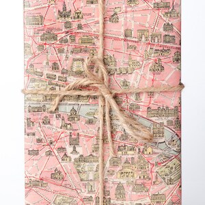 Historic Maps Wrapping Paper / 12 Sheets - Etsy