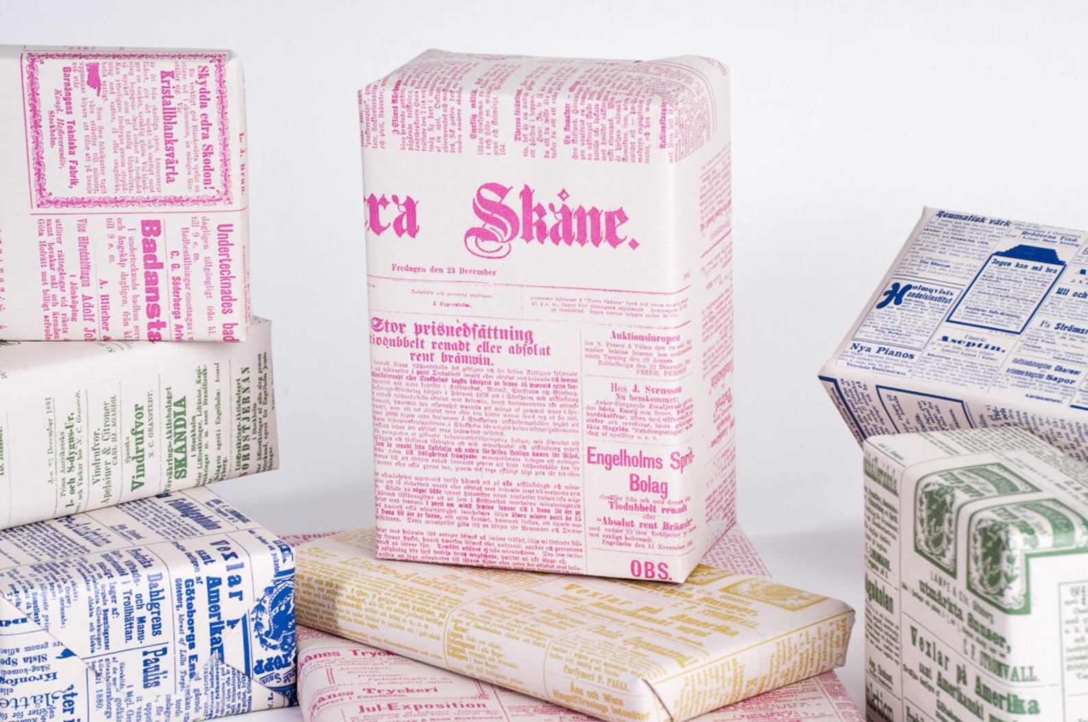 Spring Swedish Newspaper / Wrapping Paper - Etsy