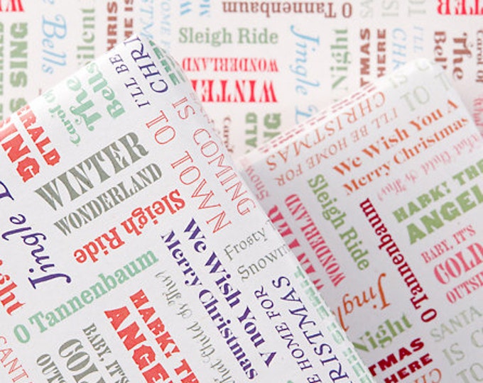 Christmas Carol Wrapping Paper - Etsy