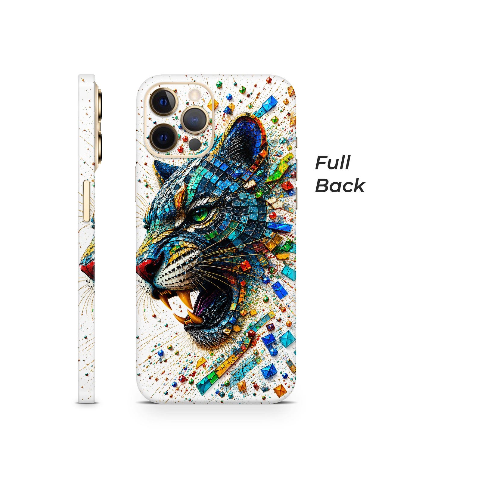 Vibrant Tiger Phone Skin Wrap | Scratch-resistant Vinyl Decal for ...